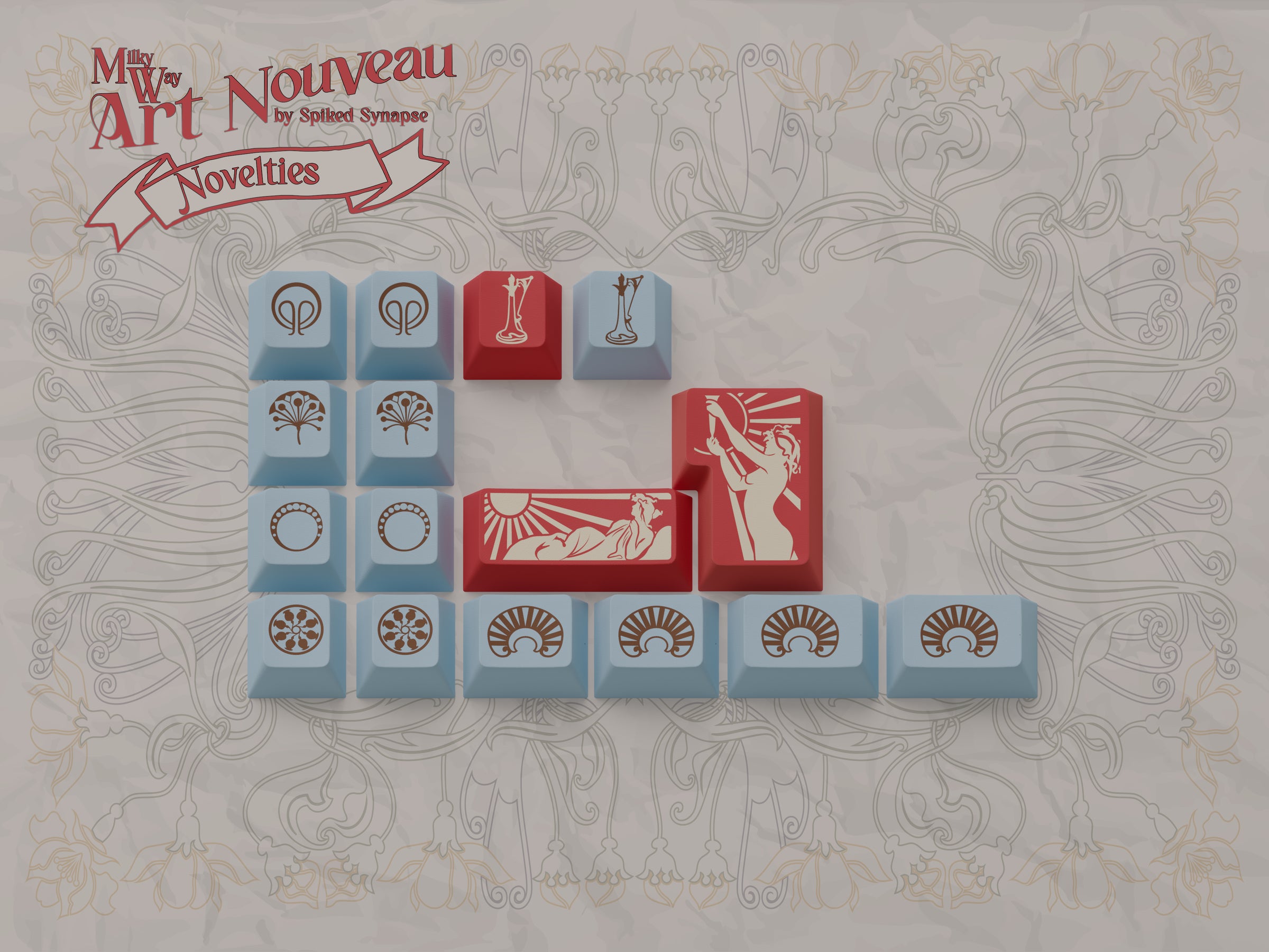 [IN STOCK]Keycaps-MW Art Nouveau