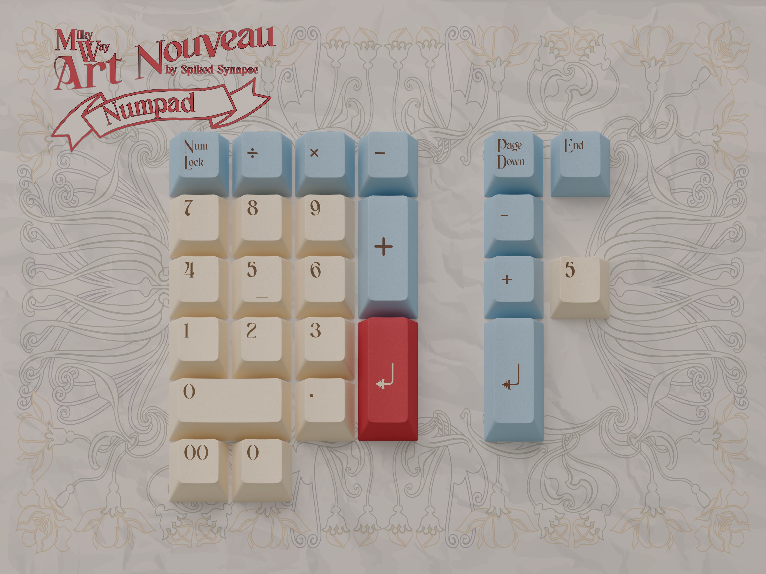 [IN STOCK]Keycaps-MW Art Nouveau