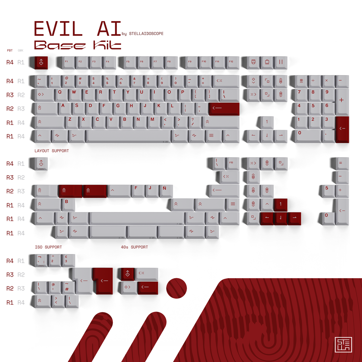 [IN STOCK]Keycaps-MW EVIL AI