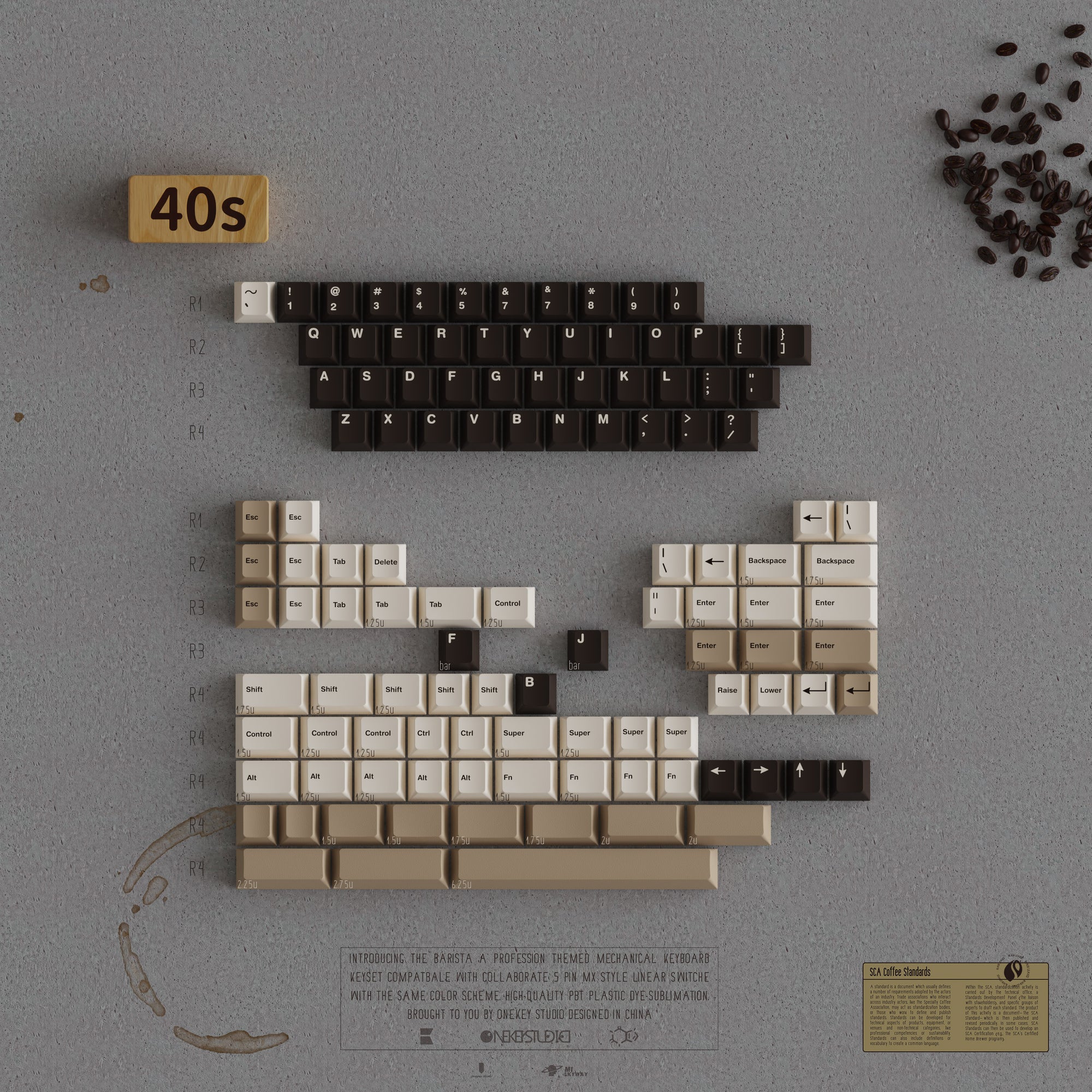 [IN STOCK]Keycaps-MW Barista