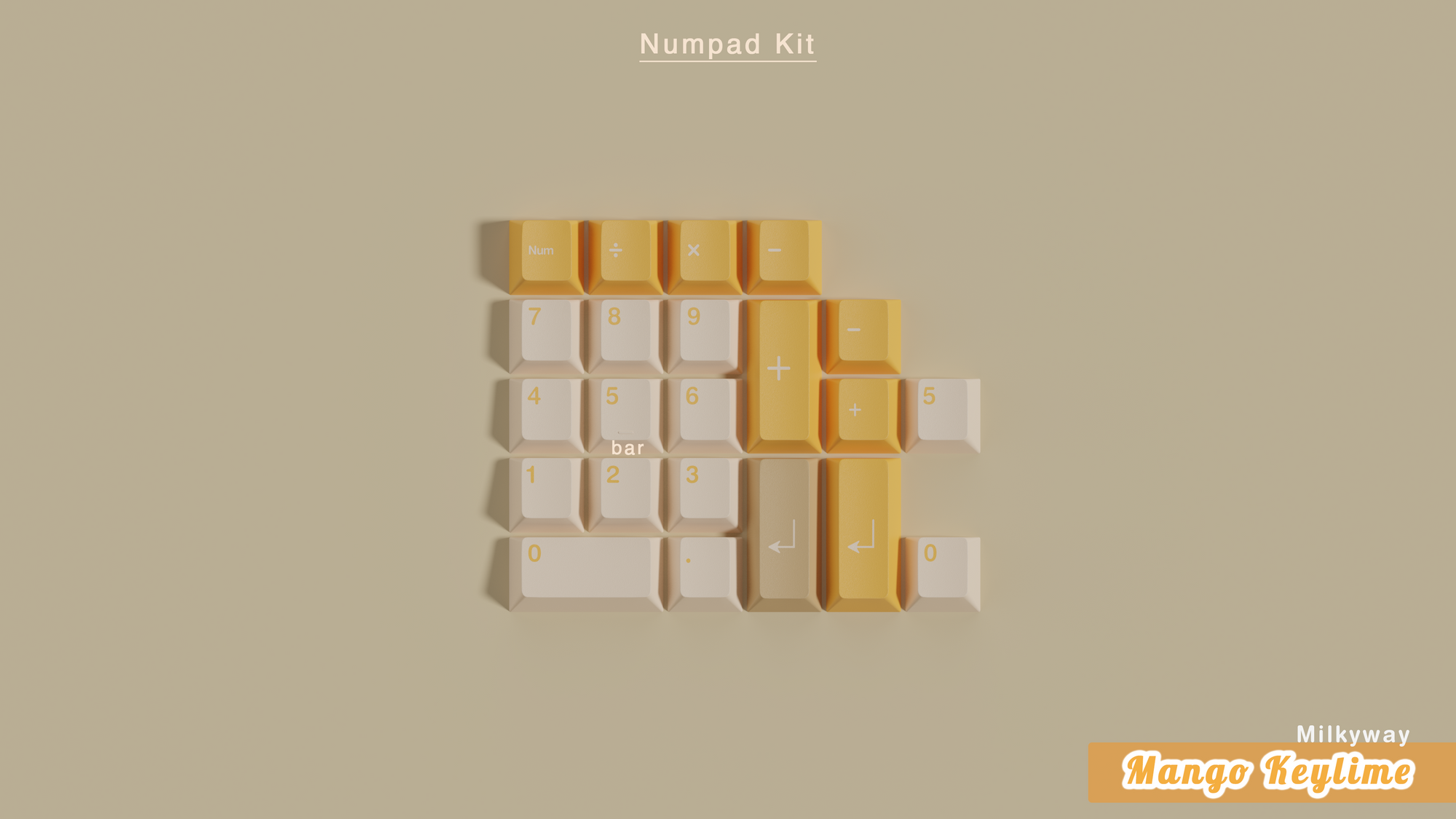 [IN STOCK]Keycaps-MW Mango Keylime
