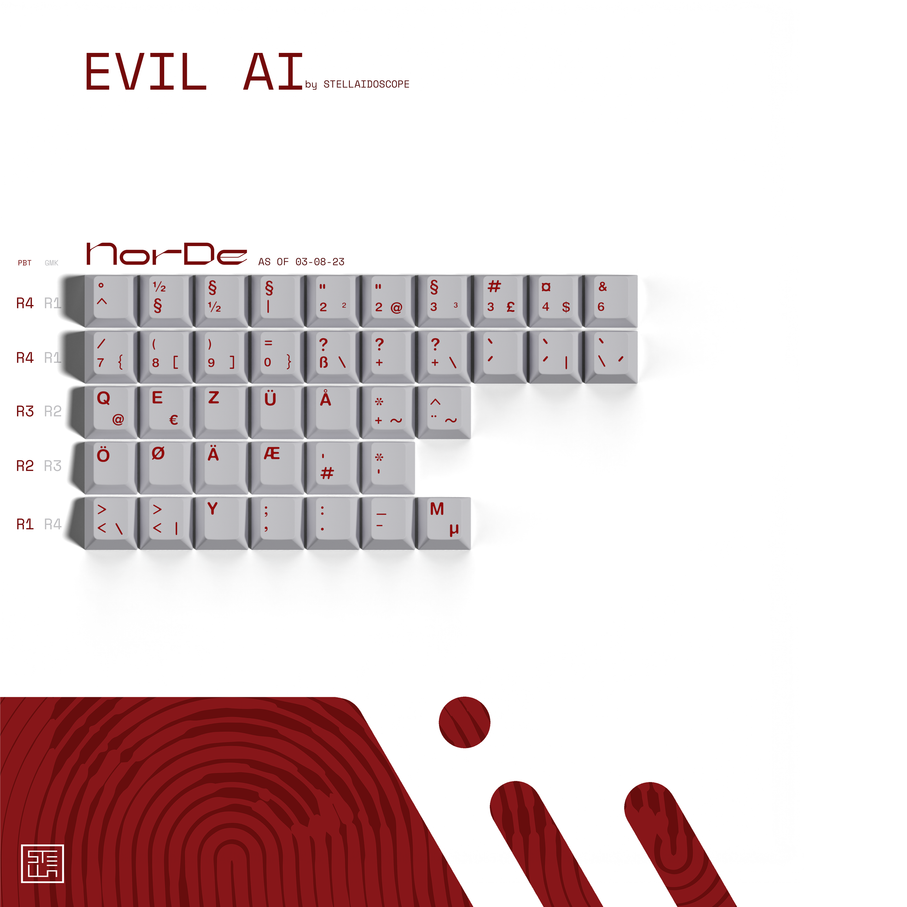 [IN STOCK]Keycaps-MW EVIL AI